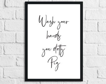 Wash Your Hands You Detty Pig Print Sex Education Meme Eric Effiong Art ...