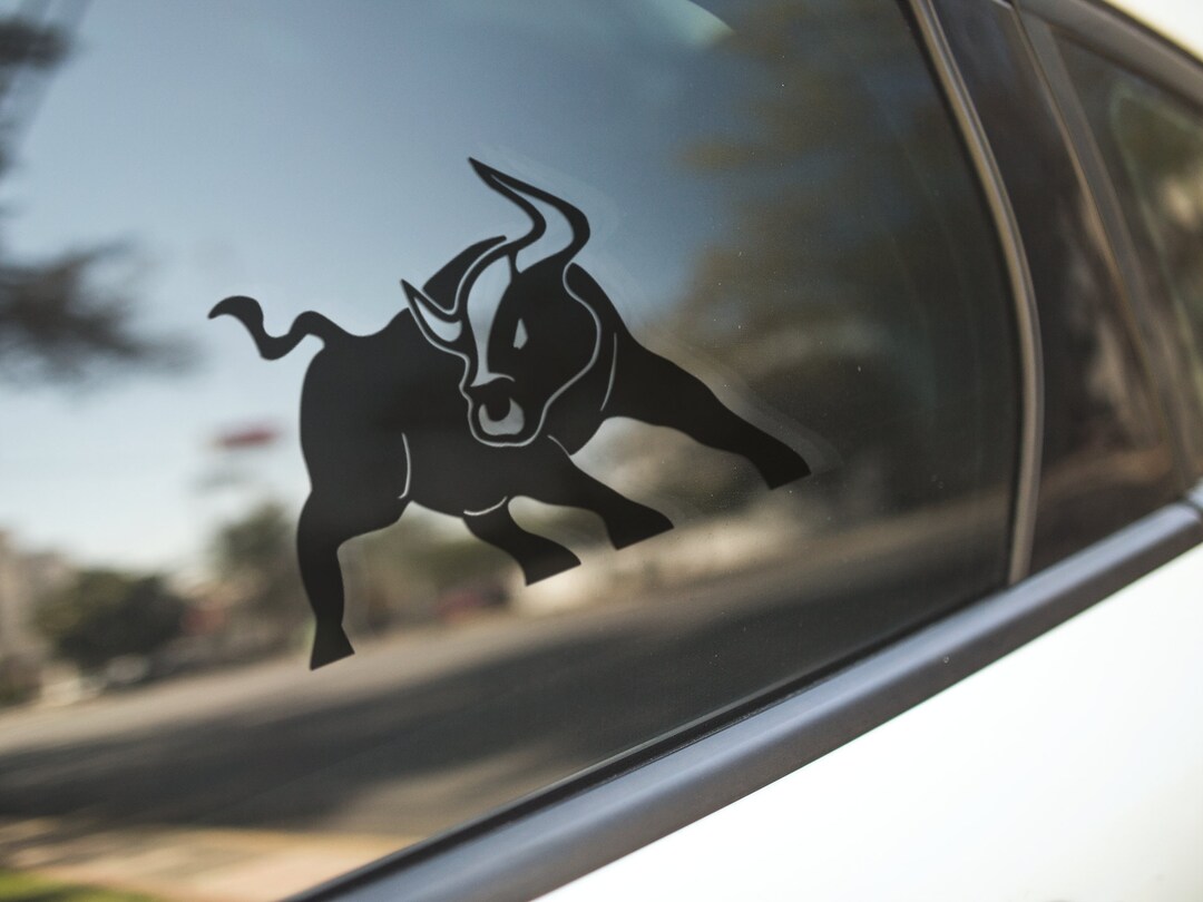 Taurus Bull Vinyl Car Sticker Decal Animal Silhouette - Etsy