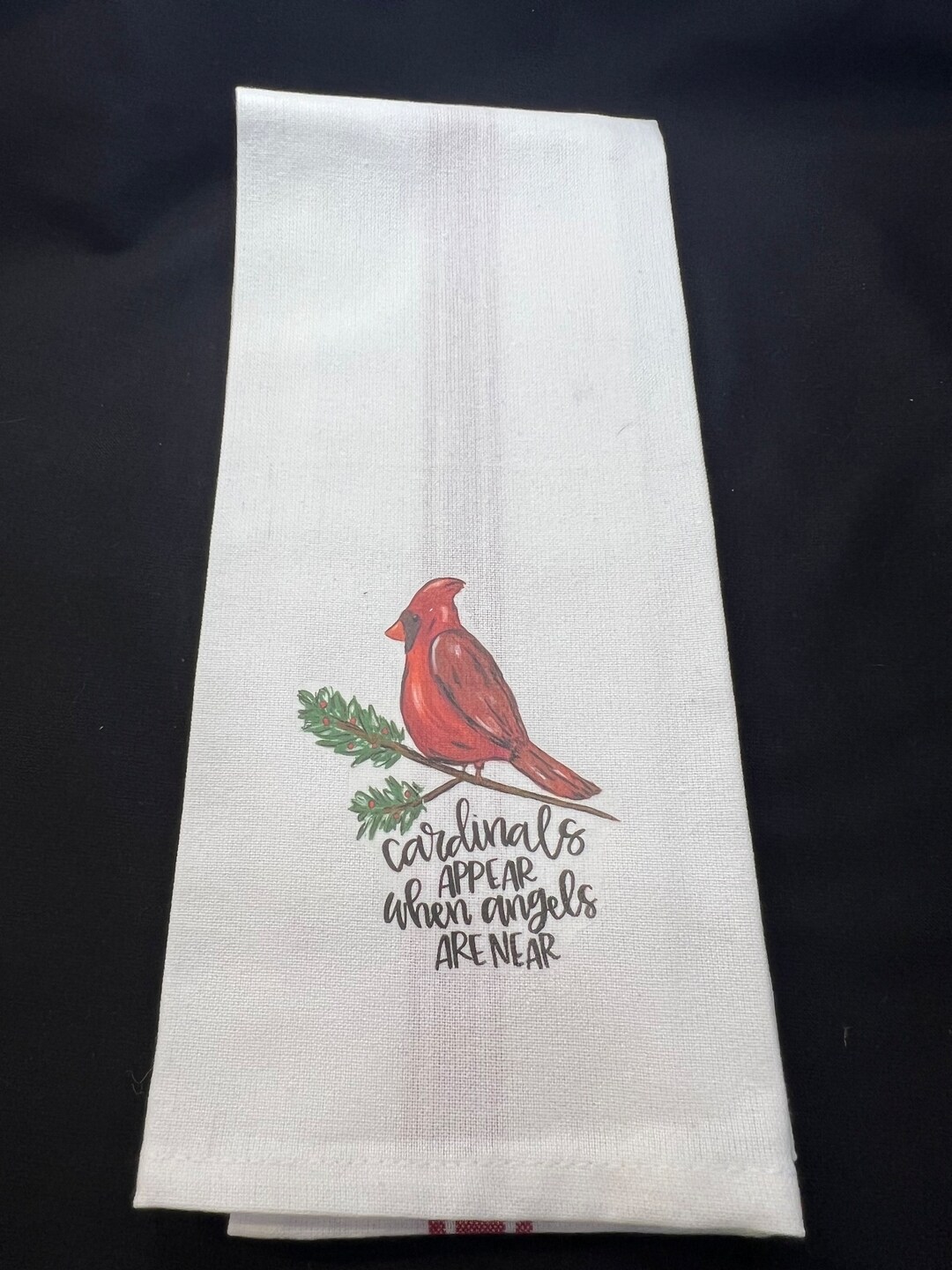 Tea Towel Cardinals Appear When Angels Are Near. so True. - Etsy