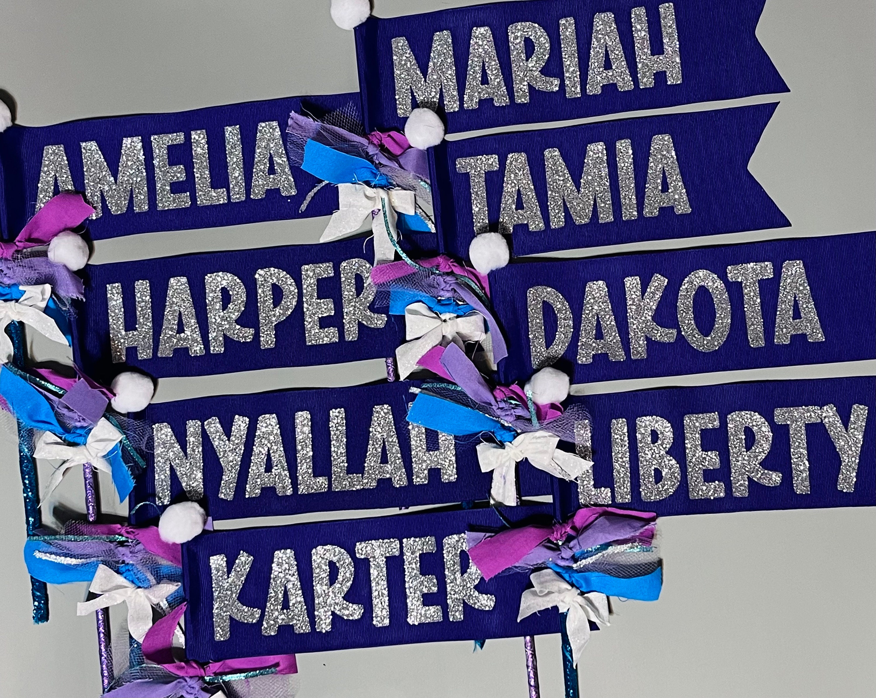 Cheer or Sport Spirit Wands, Name Wands, Cheer Flags, Name Flags, Cheer ...