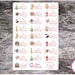 Christmas Countdown Stickers for Planner Erin Condren - Etsy