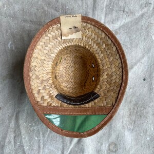 Vintage 1930s Salesman Sample Straw Fedora With Green Visor - Etsy