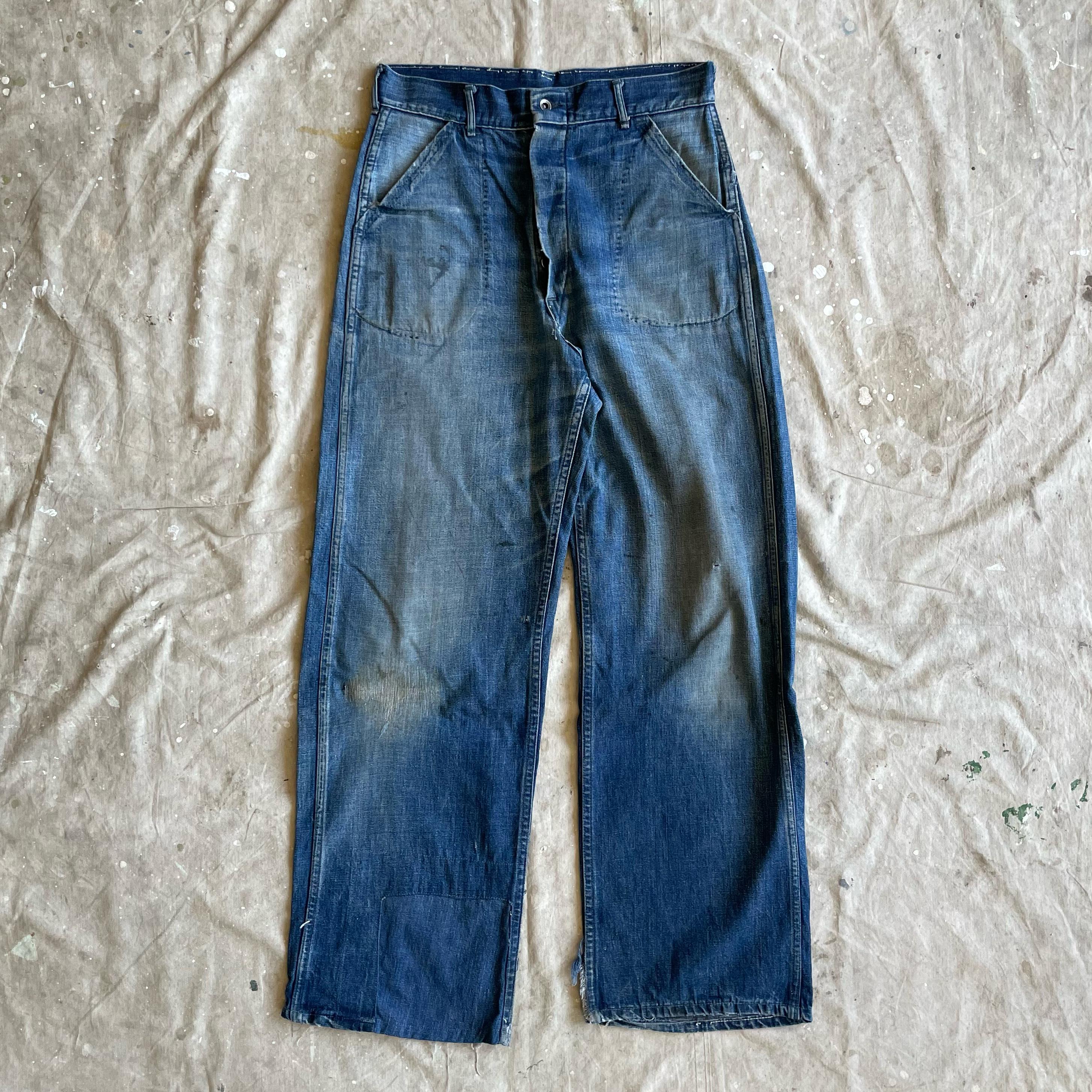 Size 30x29 Vintage 1940s US Navy Dungarees Denim Jeans W Size 30x29 Vintage 1940s US Navy Dungarees Denim Jeans W