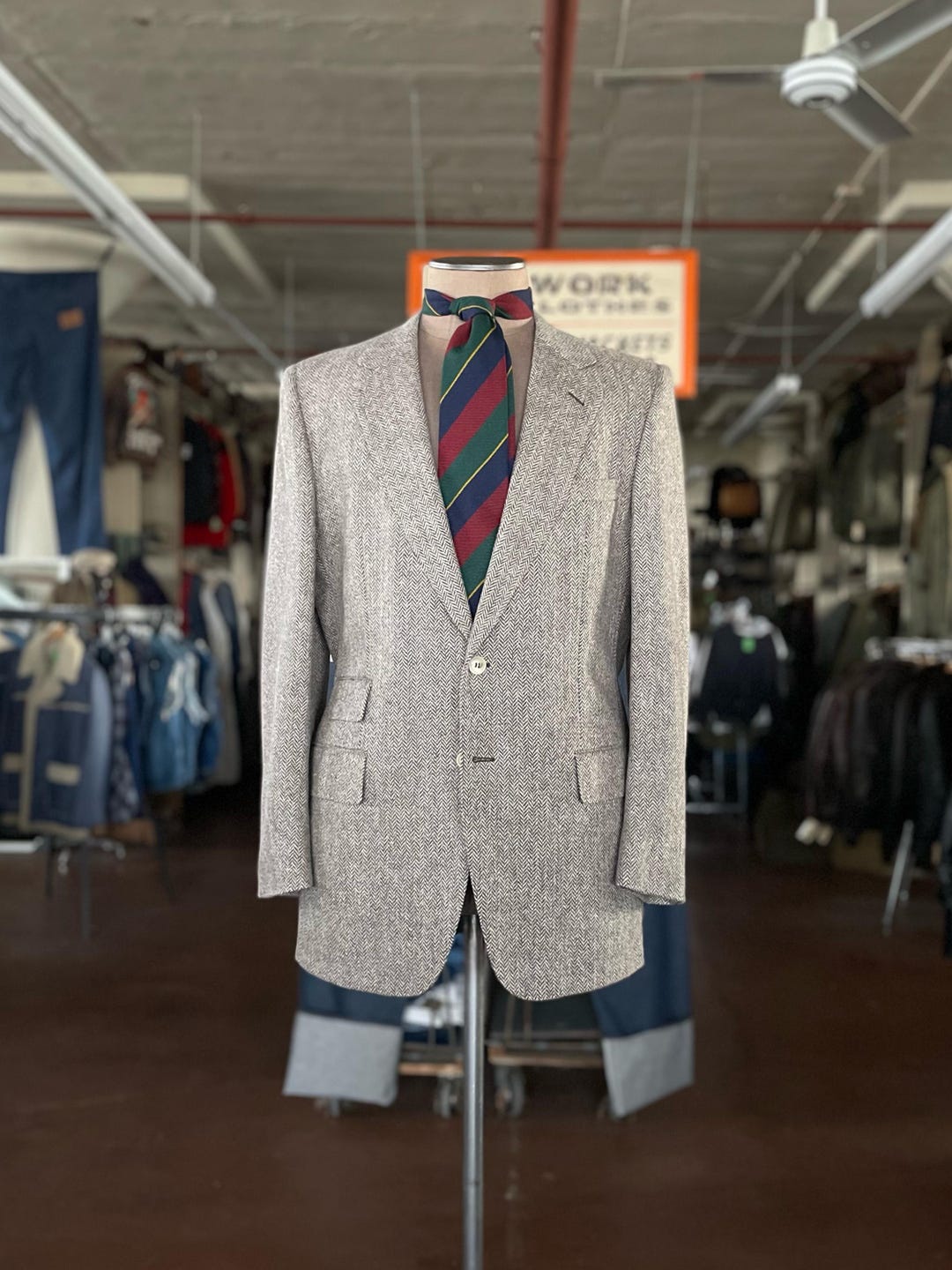 Size 42/44 1990s Dunhill Herringbone Tweed Sport Coat 2353 - Etsy