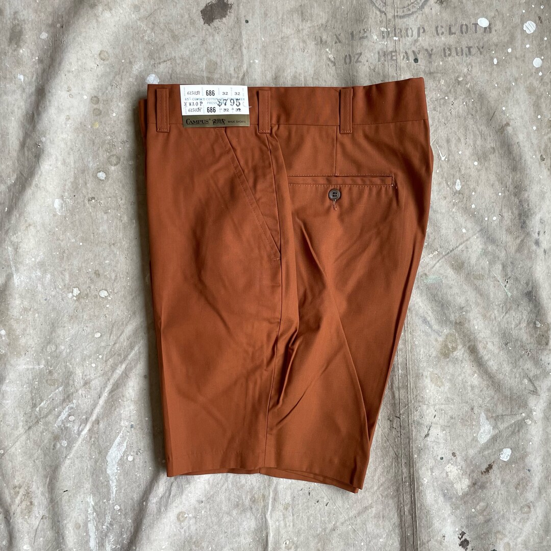 Vintage 1970s NOS Burnt Orange Shorts by Campus 2221 - Etsy