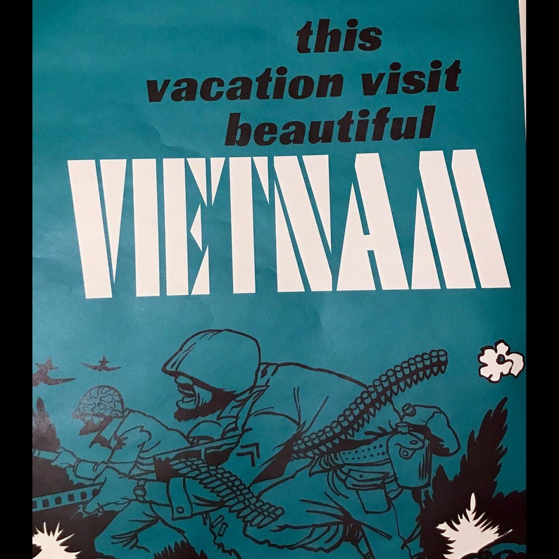 Rare - Original 1966 Anti-vietnam War Poster - Fly Far-fareastern ...