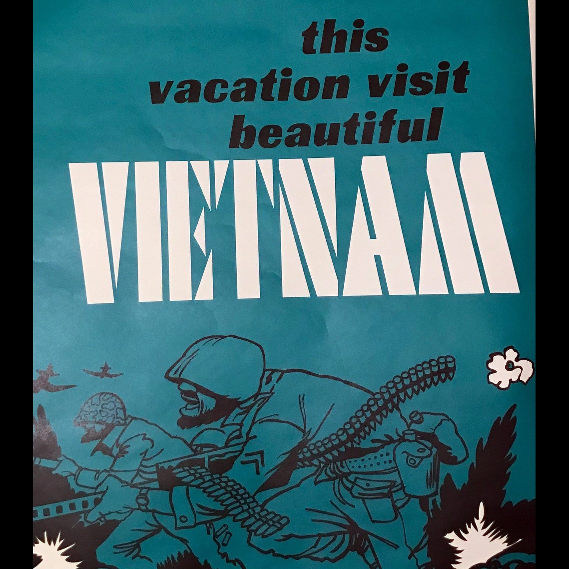 Rare - Original 1966 Anti-vietnam War Poster - Fly Far-fareastern ...