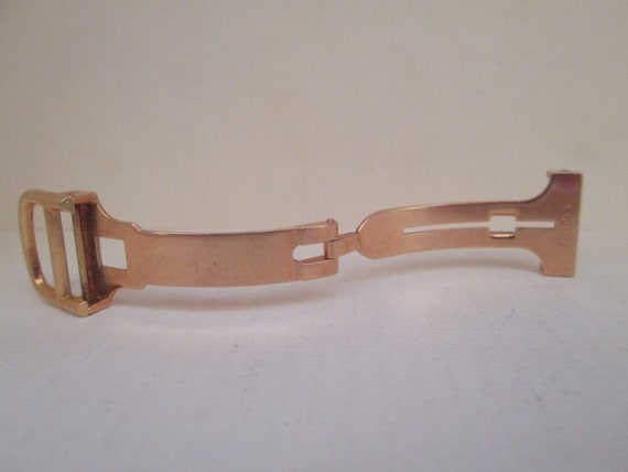 Cartier 18K Solid Gold Deployant Buckle 14mm for Leat… - Gem