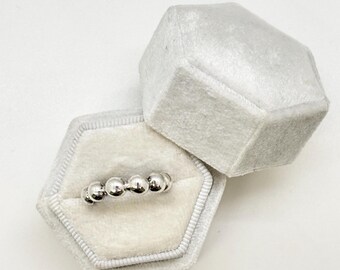 Vintage Sterling Silver Bubble Ring - Etsy