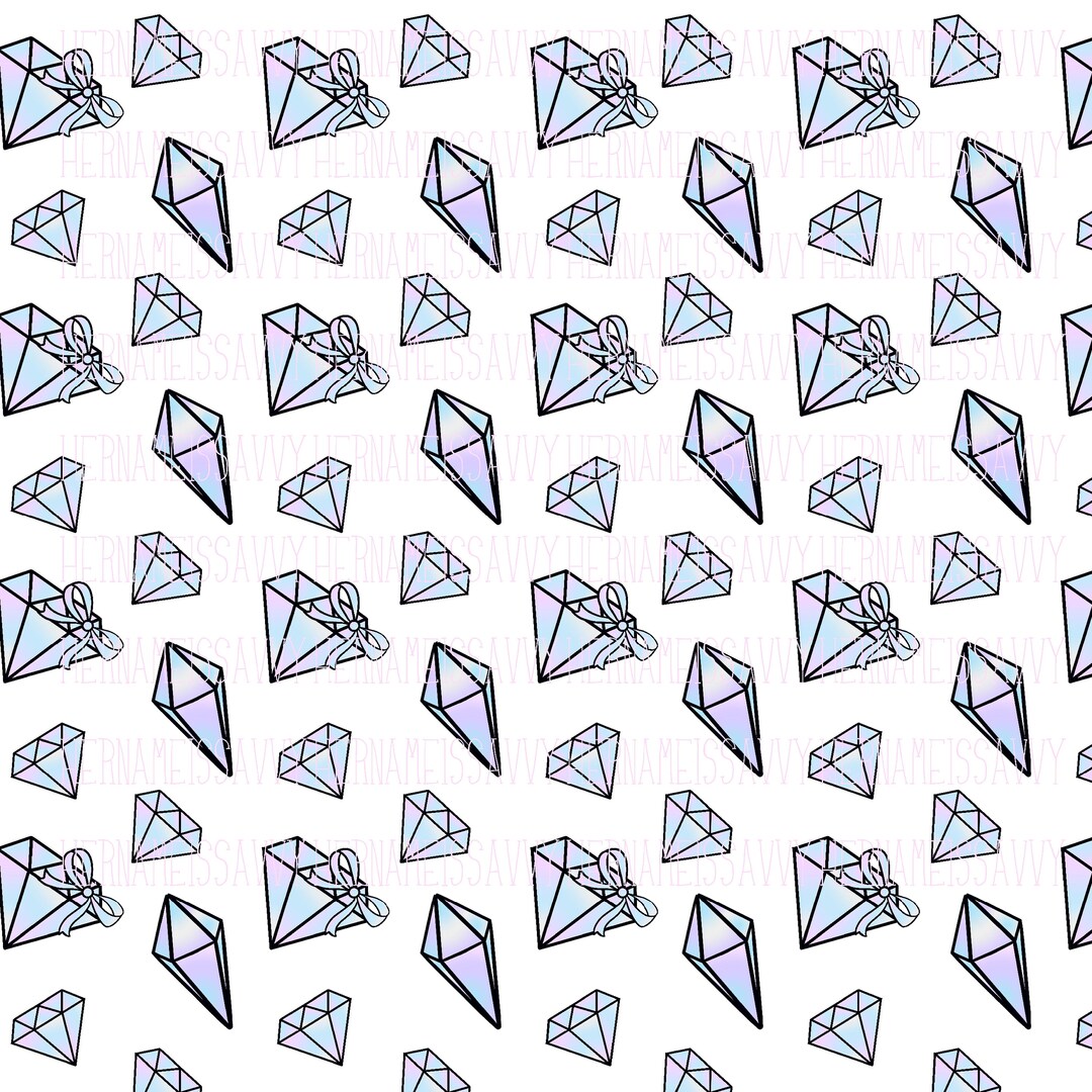 Holo Diamonds 8.5x11 Digital Paper|| Personal Use || Hernameissavvy ...