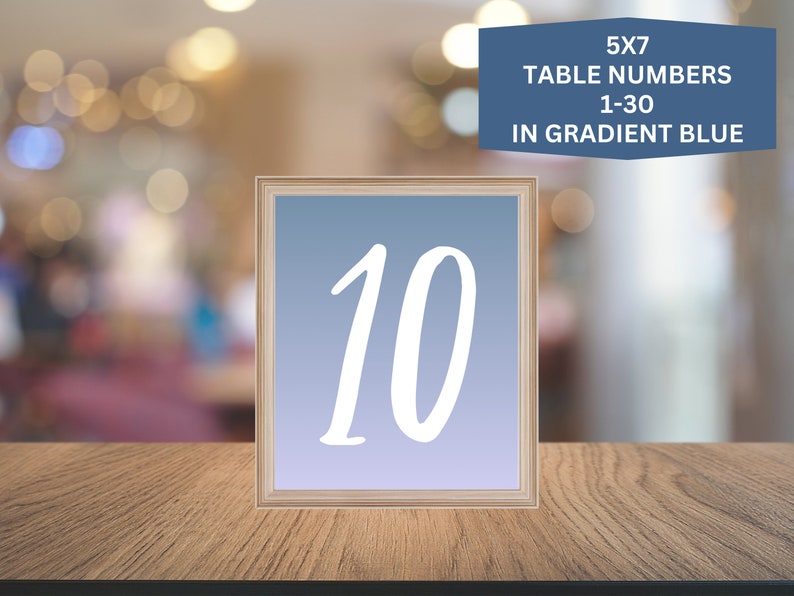 Whimsical Wedding Table Numbers 1-30 | Instant Download & Print ...