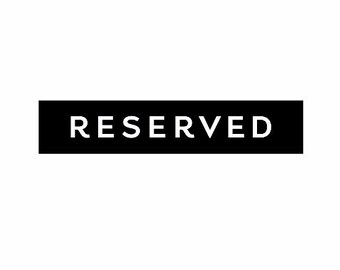 Reserved listing | Etsy