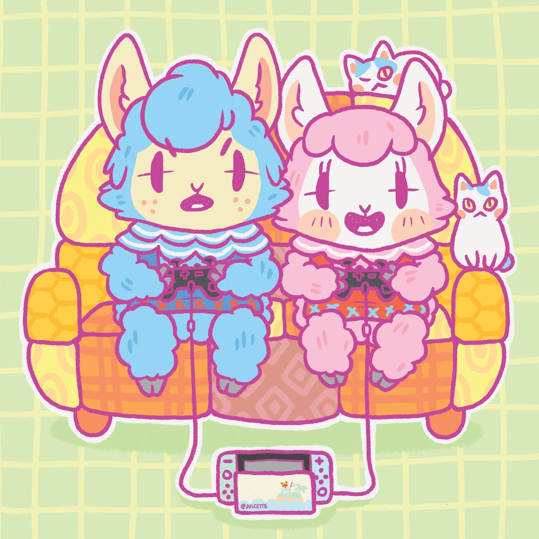REESE + CYRUS — Animal Crossing Prints - Etsy