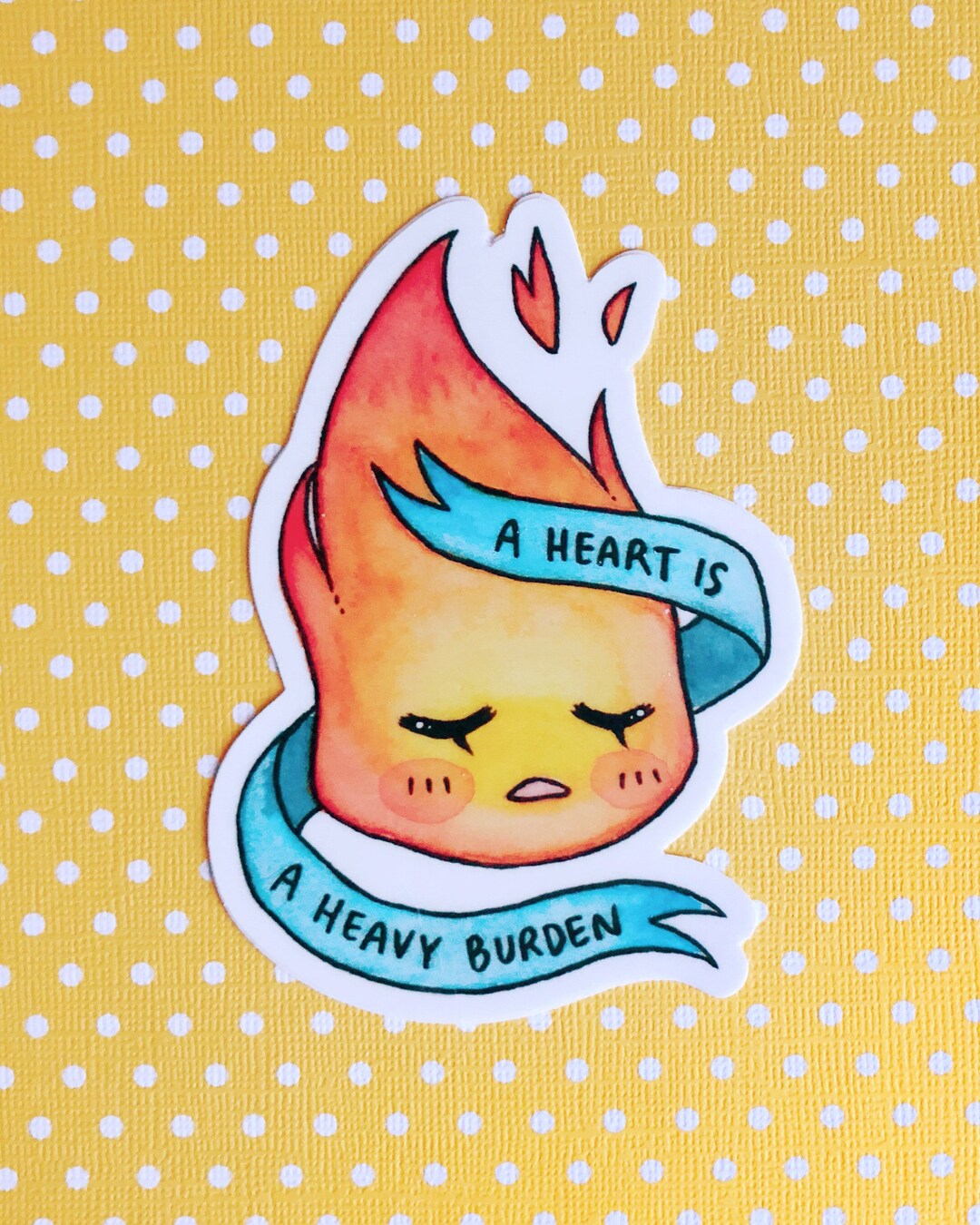 HEAVY BURDEN — Vinyl Sticker - Etsy