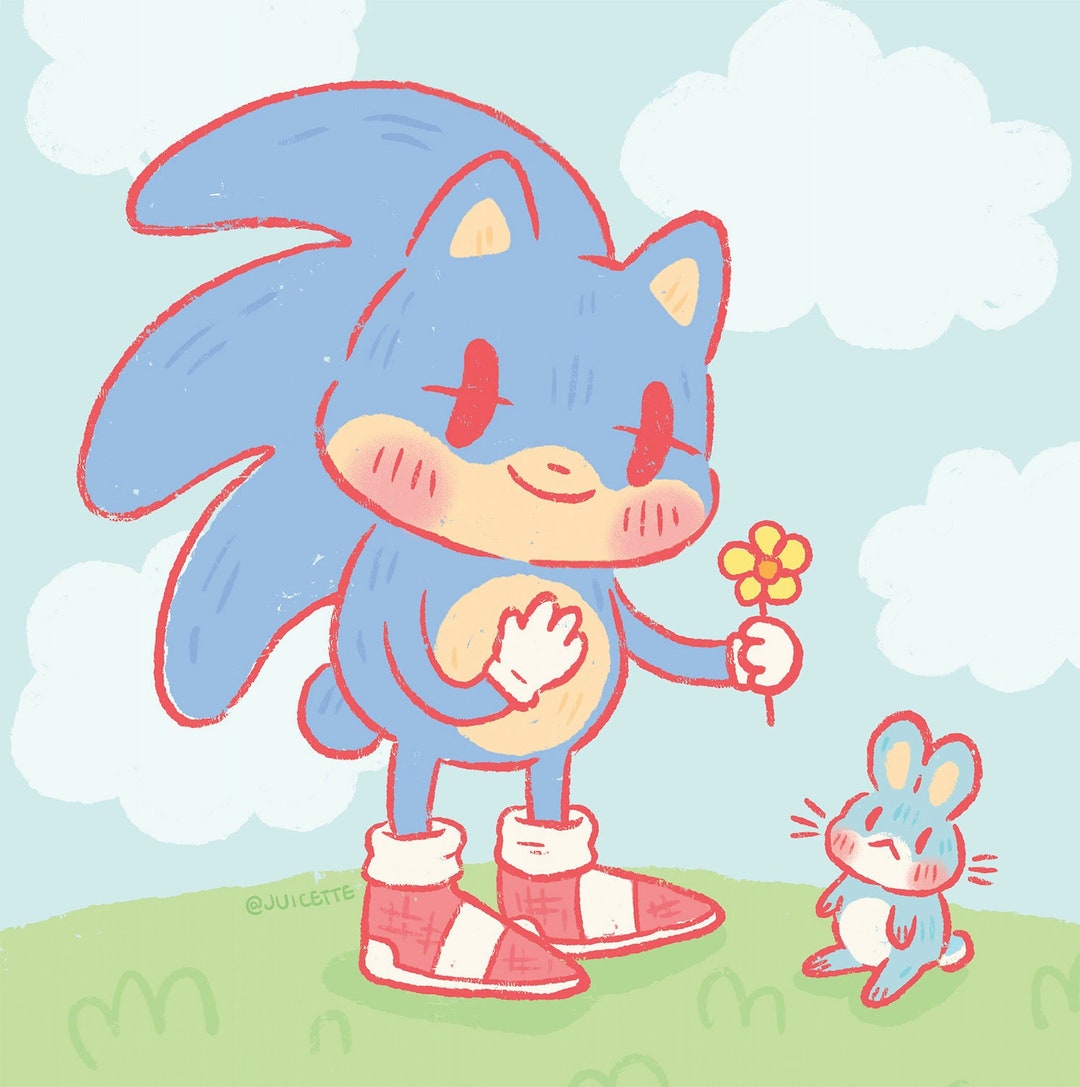 SONIC THE HEDGEHOG — Print - Etsy