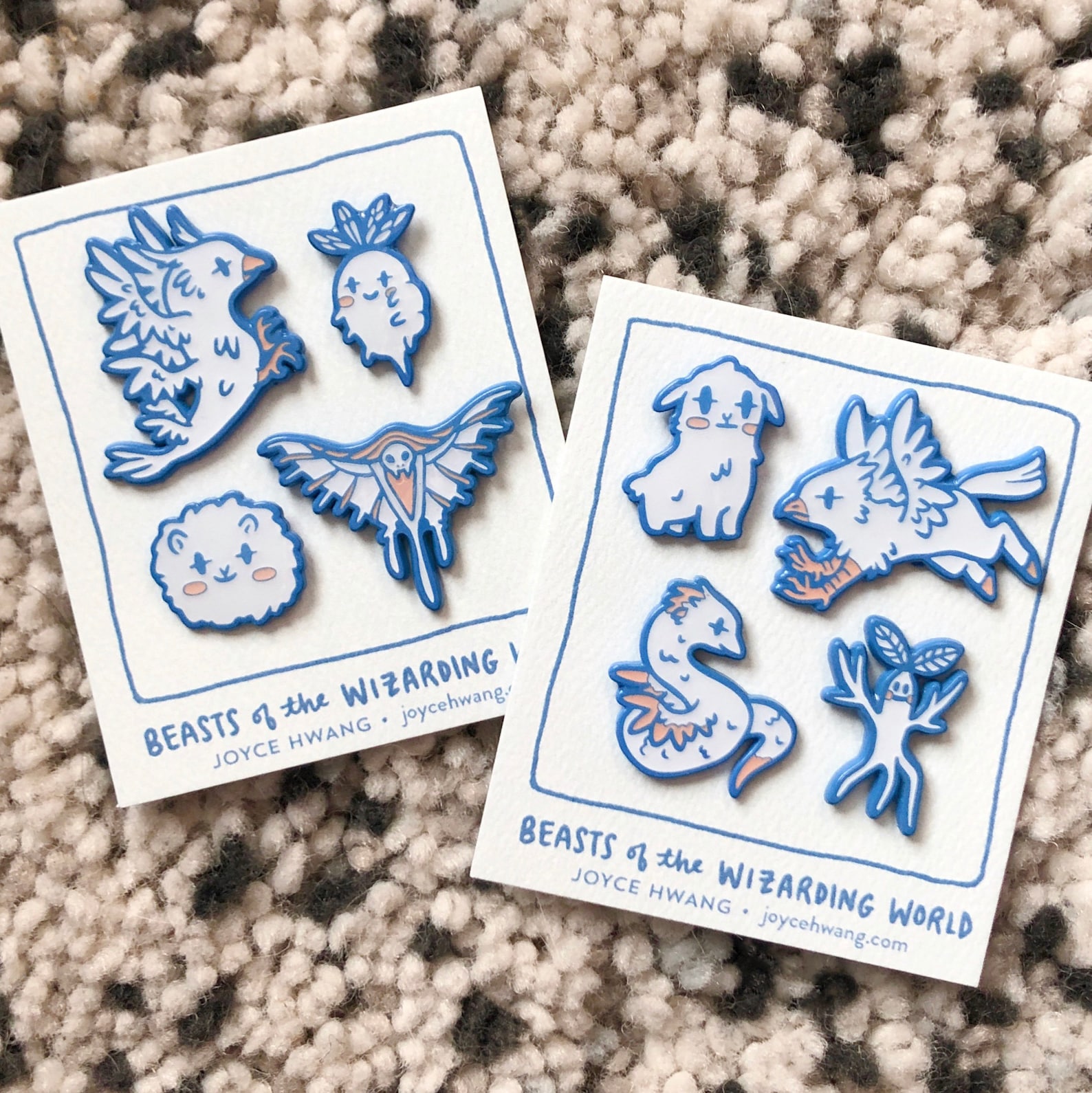 AMAZING BEASTS, Set Two — Enamel Pin Set - Etsy