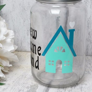 Handmade Blue New Home Fund Money Saving Jar Piggy Bank Money Box - Etsy UK