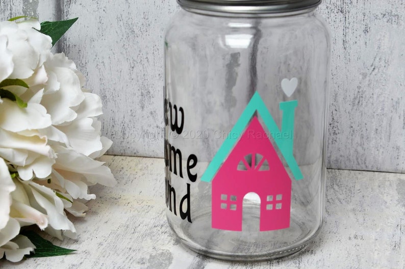 Handmade Pink New Home Fund Money Saving Jar Piggy Bank Money - Etsy UK