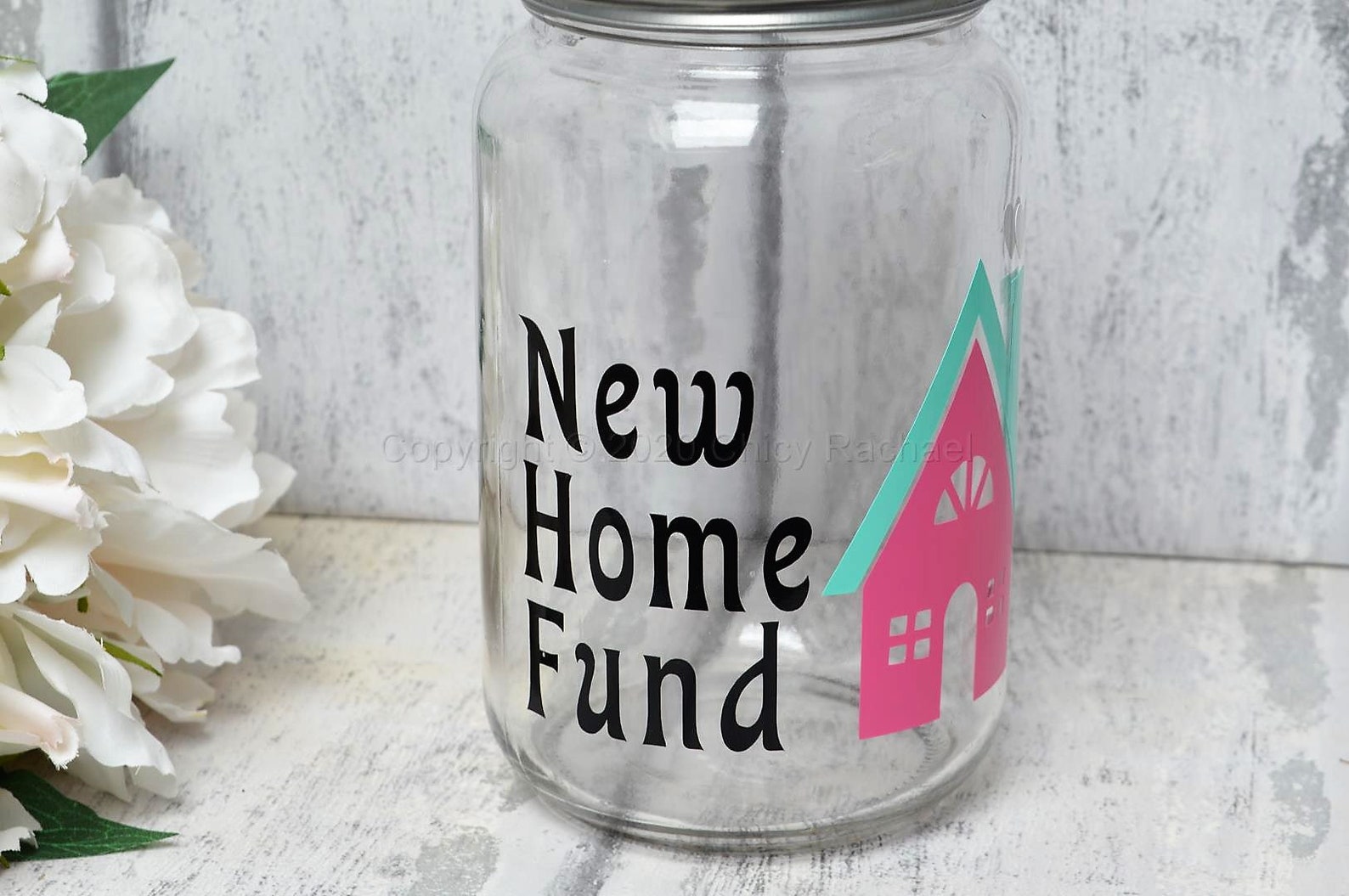 Handmade Pink New Home Fund Money Saving Jar Piggy Bank Money - Etsy UK