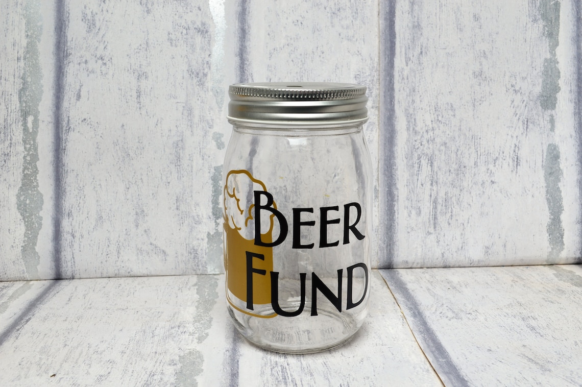 Beer Fund Money Saving Jar Piggy Bank Money Box Father's - Etsy UK