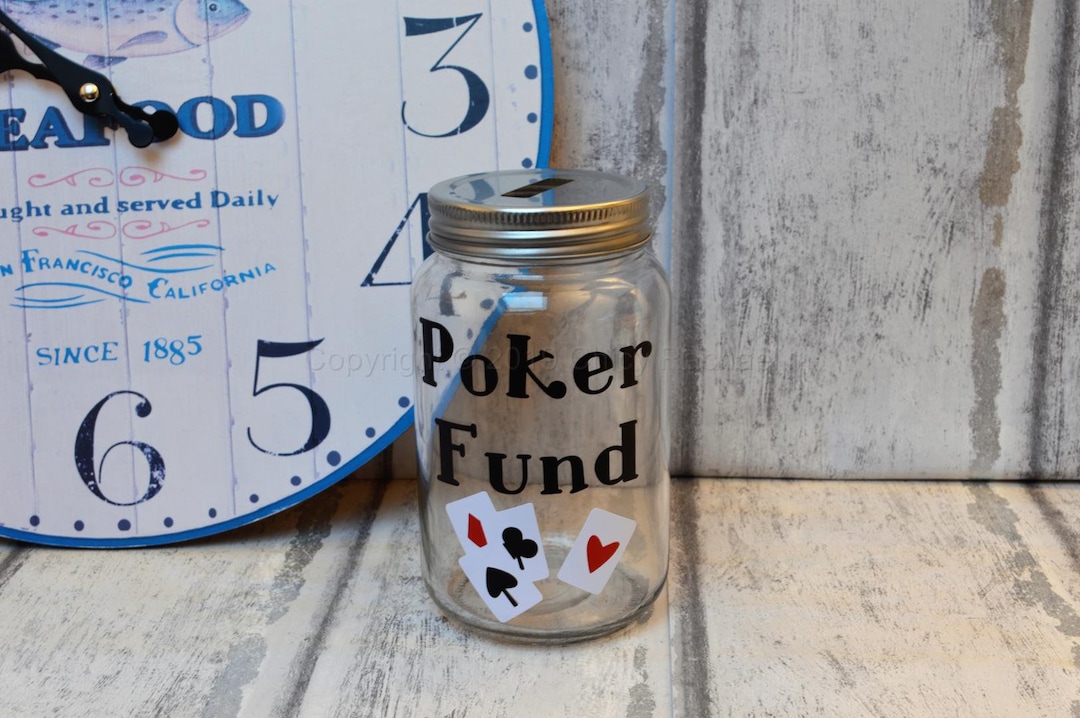 Handmade Poker Fund Money Saving Jar Piggy Bank Money Box - Etsy