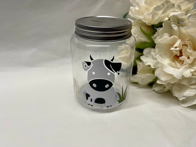 Cute Animal Money Saving Plastic Jar Piggy Bank Money Box Jungle ...