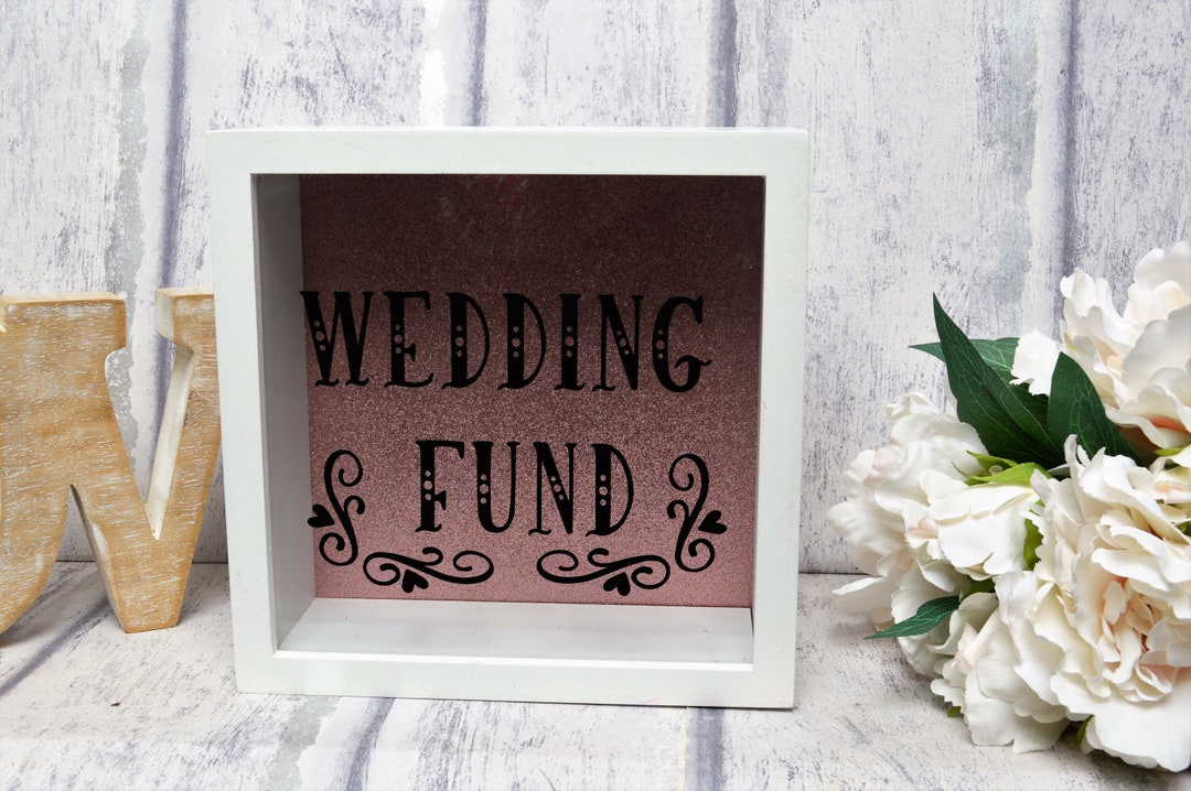 Handmade "wedding Fund" Wooden Money Box Saving for the Big Day ...