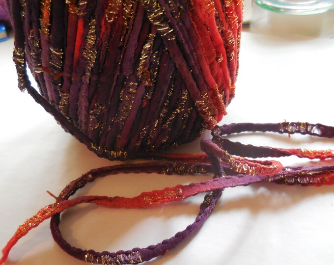 3 Yards of Turkish Ribbon in Shades of Purple and Orange, - Etsy
