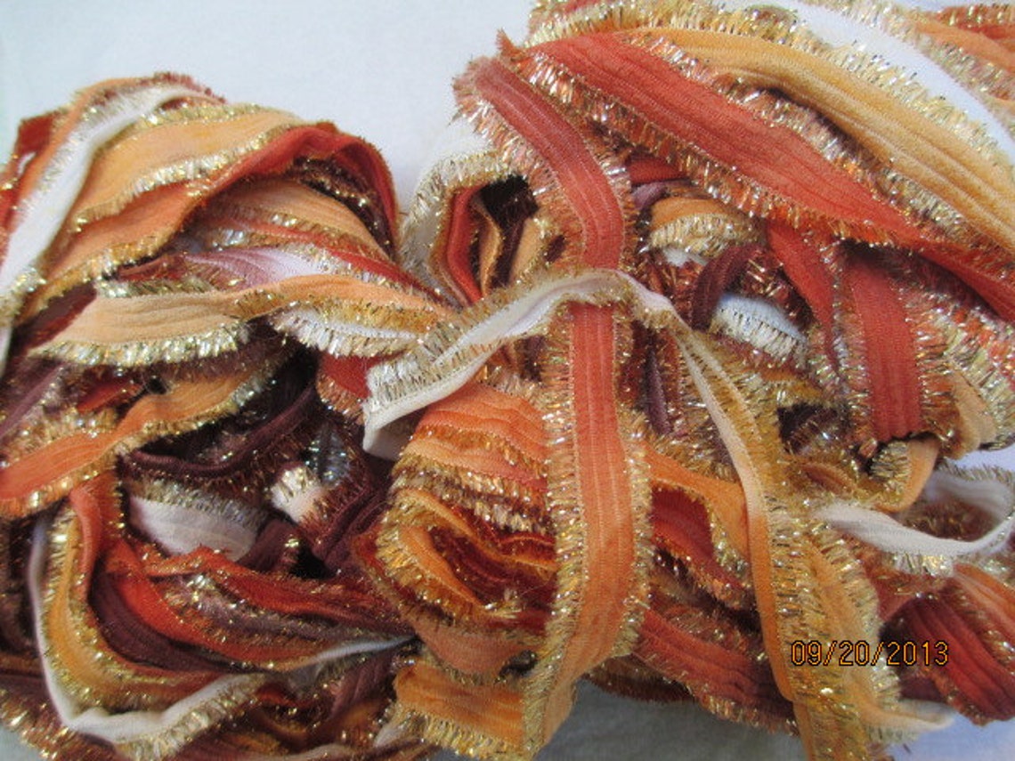 Decorative Turkish Ribbon 3 Yards Autumn Sunset Shades of - Etsy