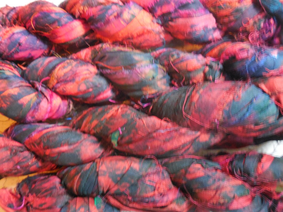 Tie Dye Gems, Midnight Campfire, Black and Red, 10 Yards,, Fair Trade ...