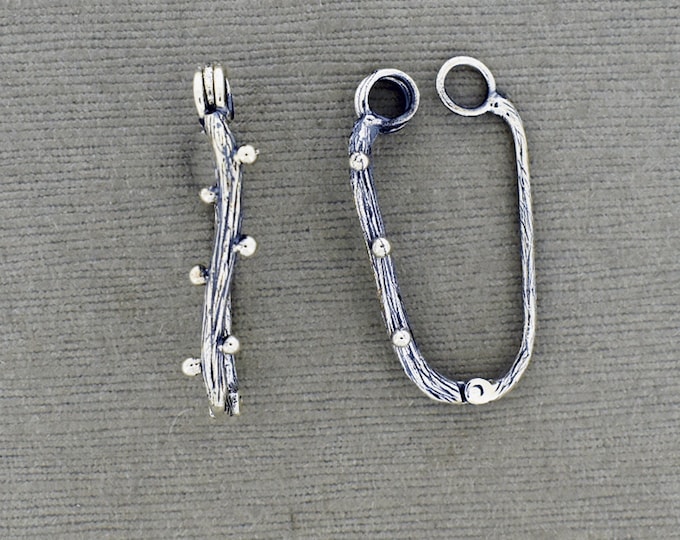 Sterling Silver Donut Bail: Hinged Jewelry Component - Etsy