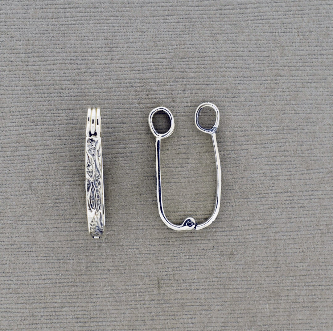 Sterling Silver Donut Bail,beading Supplies, Craft Supplies, Silver ...