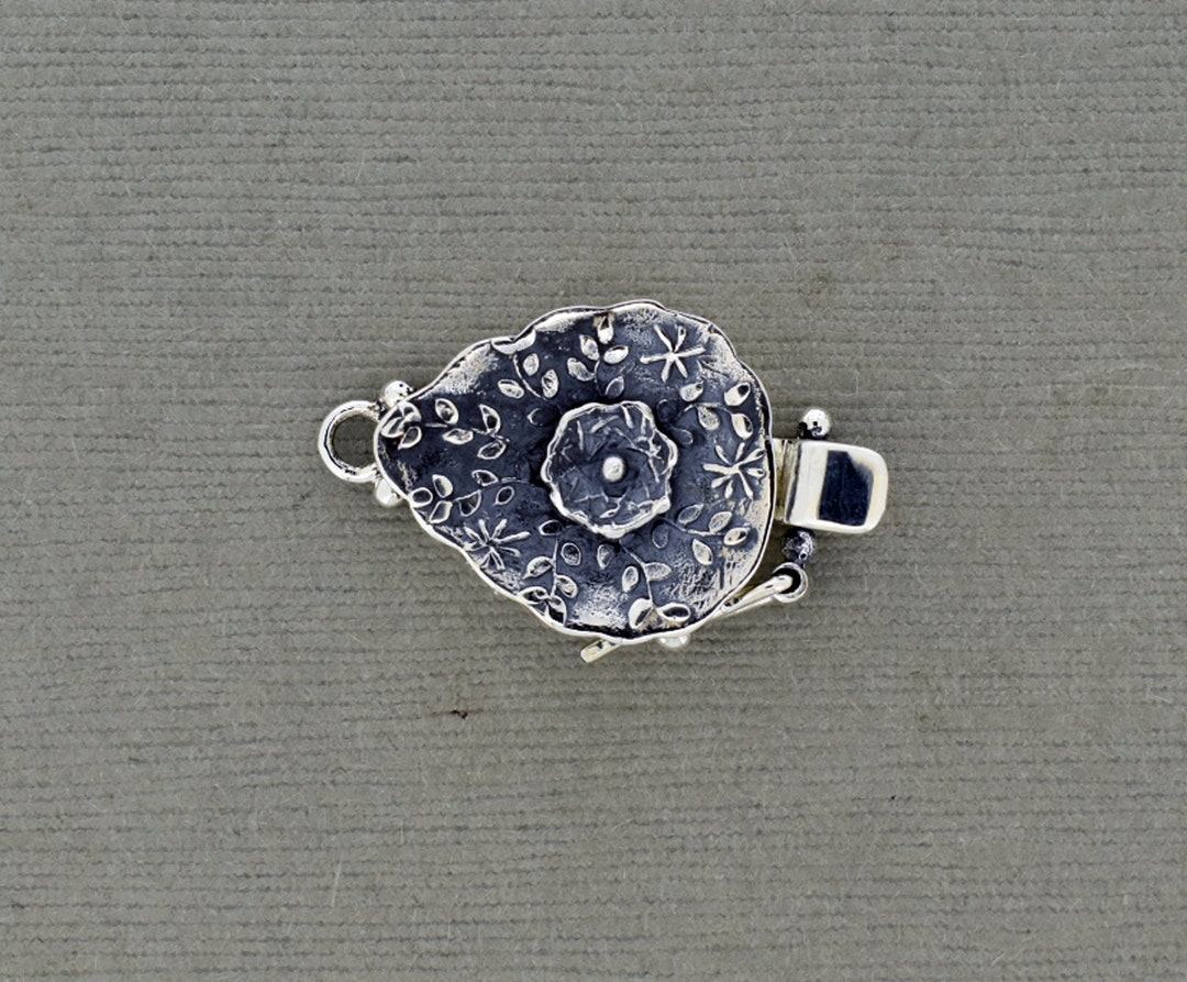 Sterling Silver Box Clasp With Safety Catch - Etsy