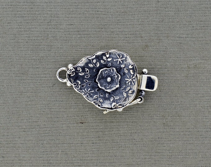 Sterling Silver Box Clasp With Safety Catch - Etsy