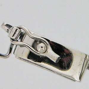 Box Clasp in Sterling Silver With Safety Catch and Organic Texture - Etsy