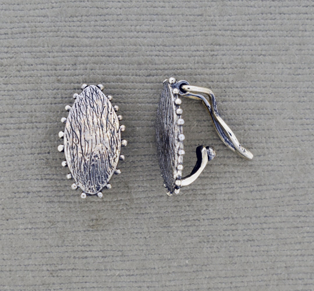 Sterling Silver Textured Hinged Bail, Enhancers, Designer Sterling ...