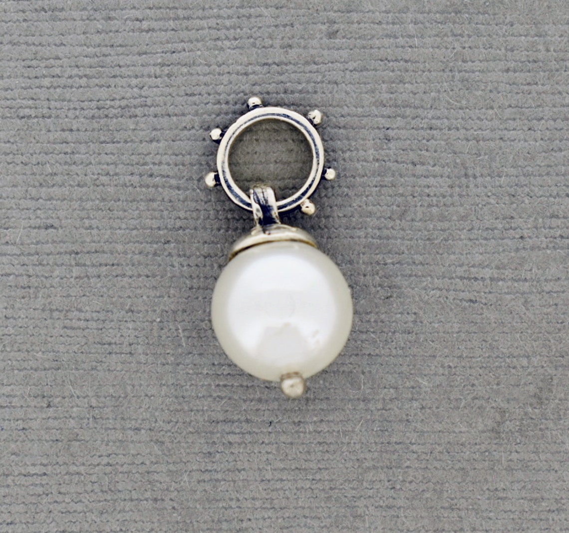 Sterling Silver Pearl or Bead Cap, Designer Statement Components ...