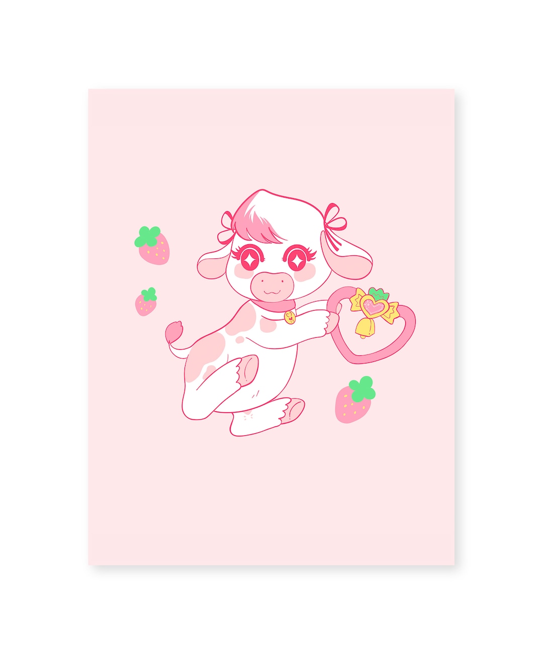 Tokyo Mew Mew - Moo Ichigo - Mini Art Print - Etsy