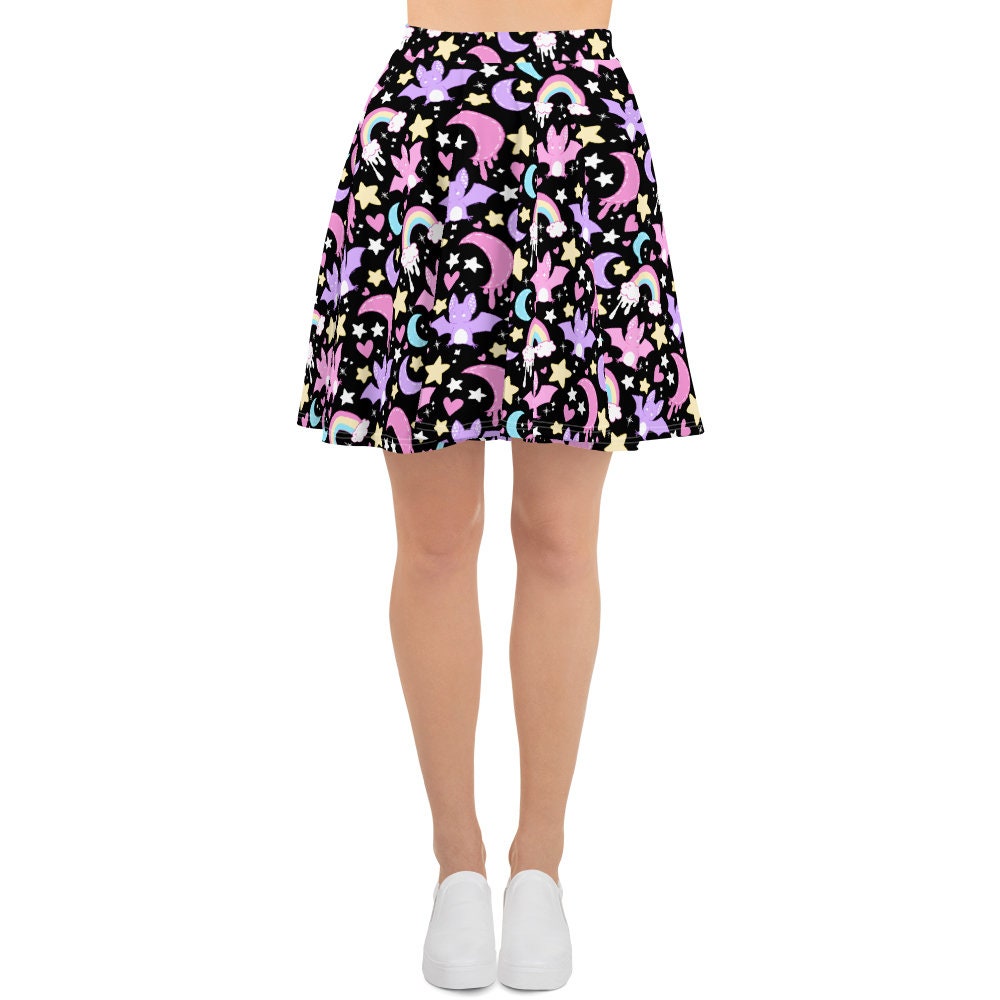 Pastel Bats Skirt - Etsy