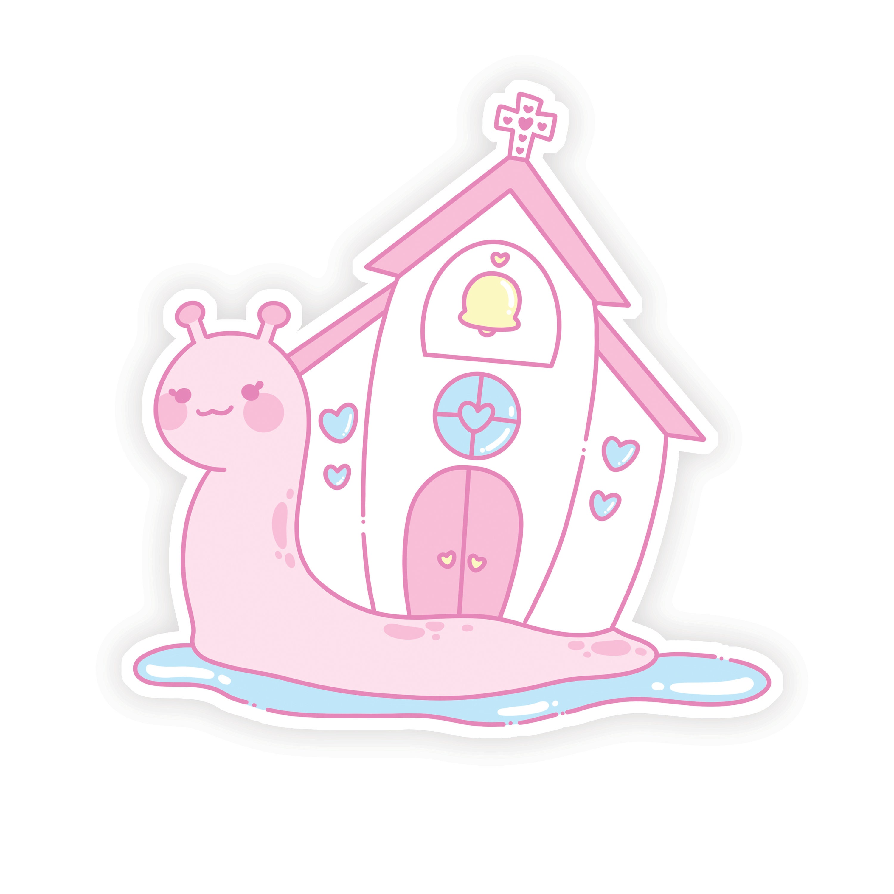 Snurch snail Church Holographic Vinyl Sticker | Etsy
