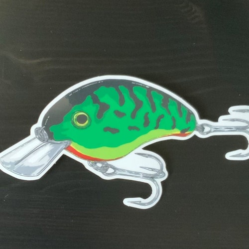 Crank Bait Fishing Lure Vinyl Sticker Decal for Car Truck - Etsy