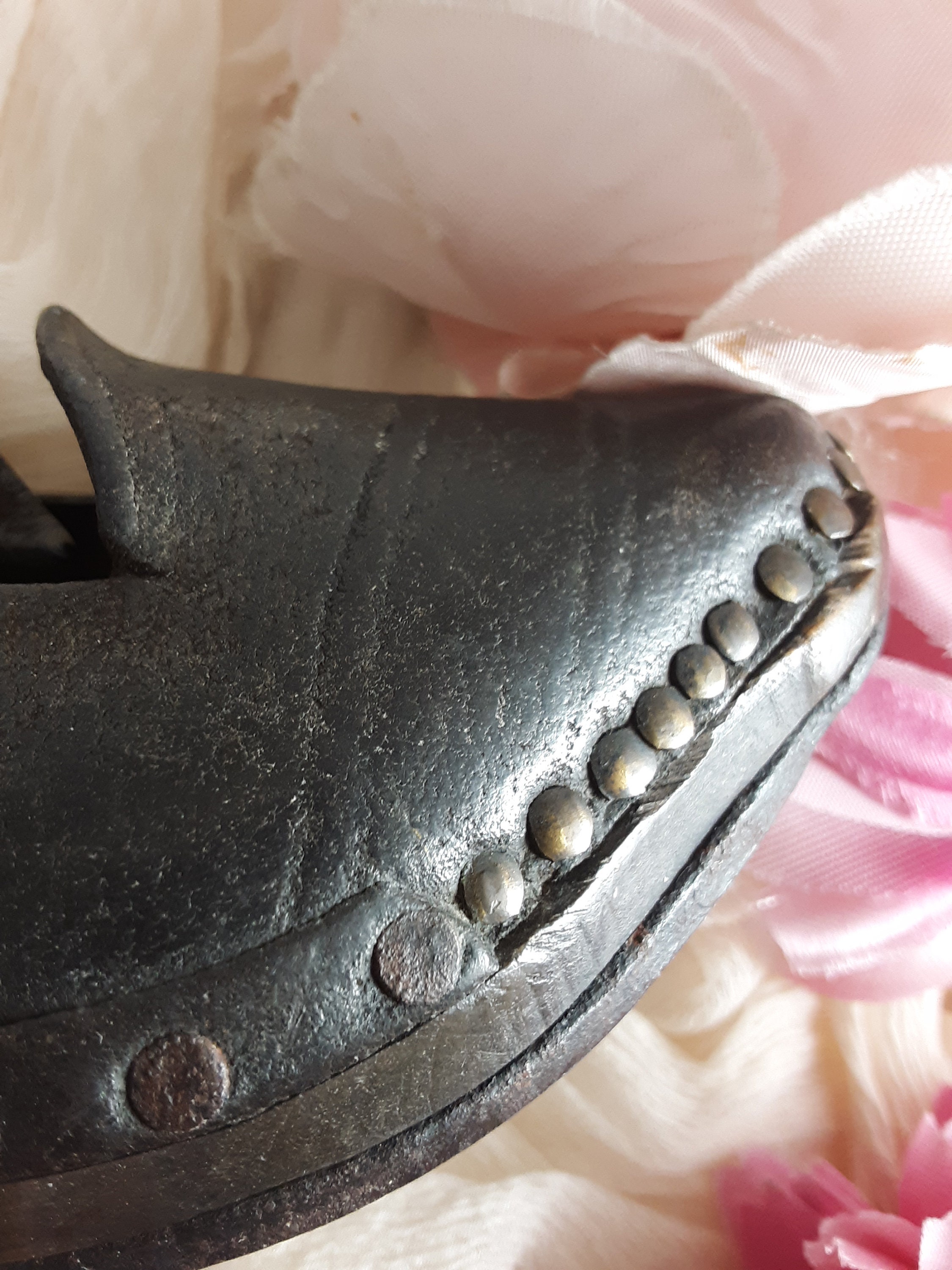 19th Century Child's Lancashire Clogs Antique Victorian Large Doll ...