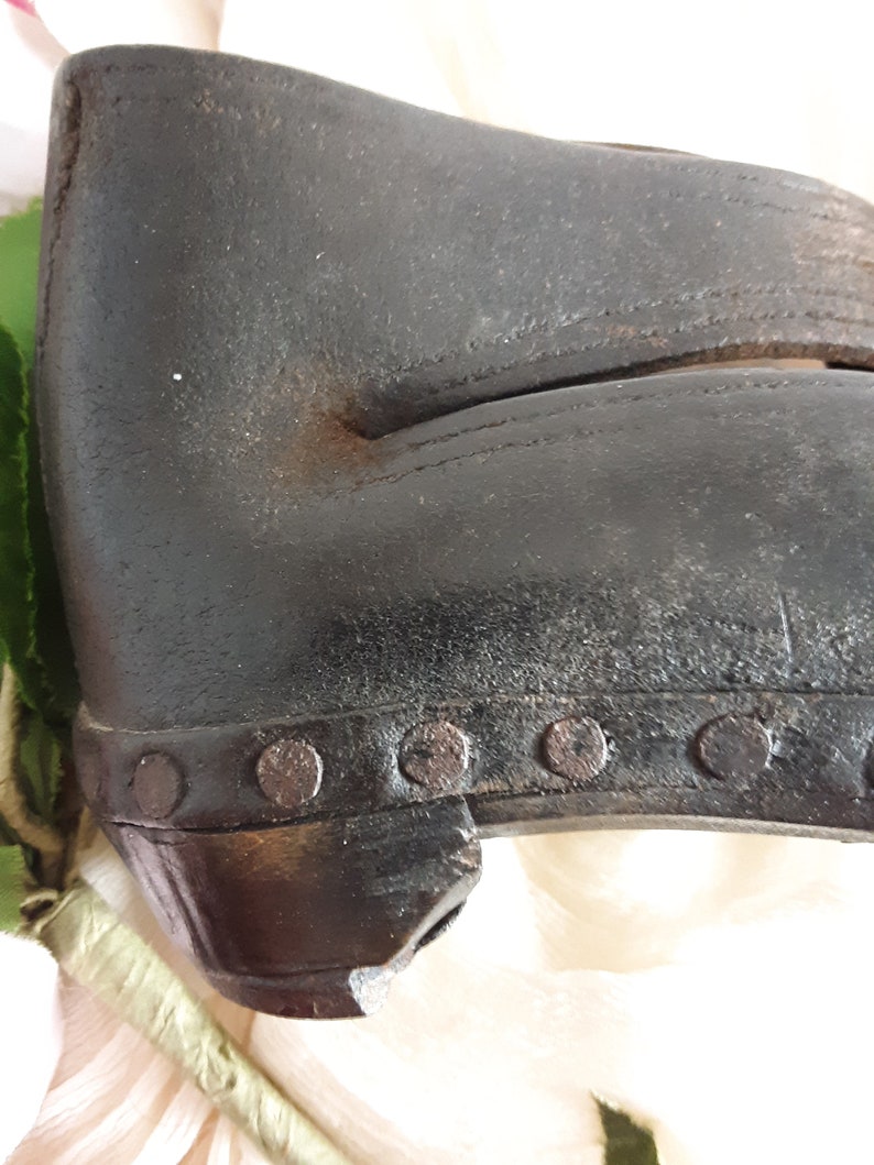 19th Century Child's Lancashire Clogs Antique Victorian Large Doll ...