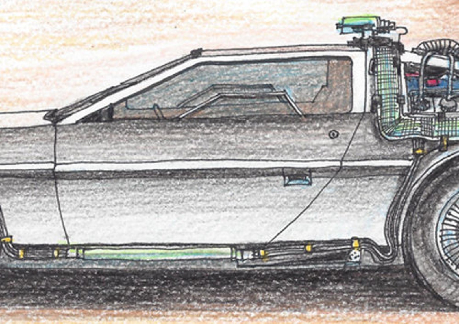 065back to the Future Delorean PRINT Limited Edition Run of 50 8x10 ...