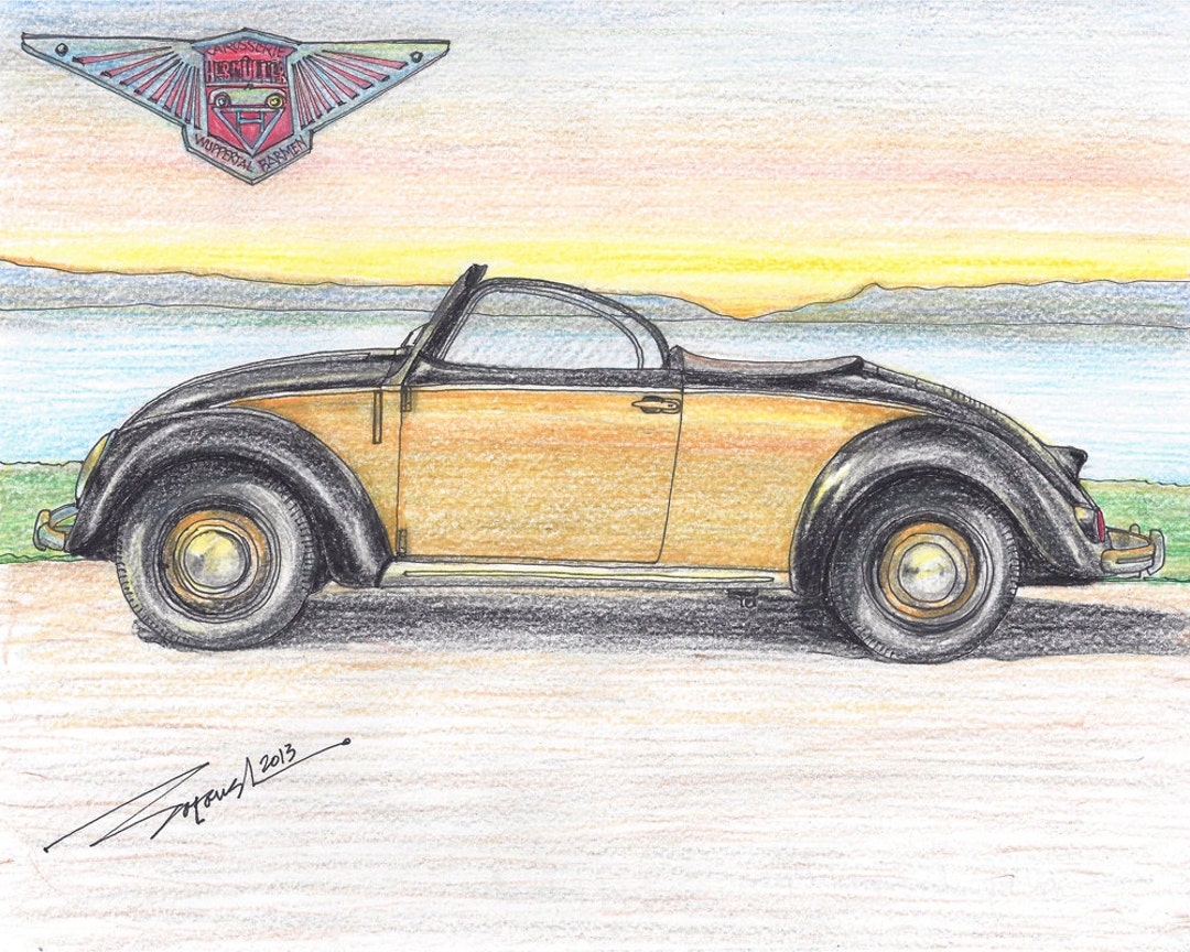 084-1948 VW Hebmuller Print Limited Edition Run of 50 - Etsy