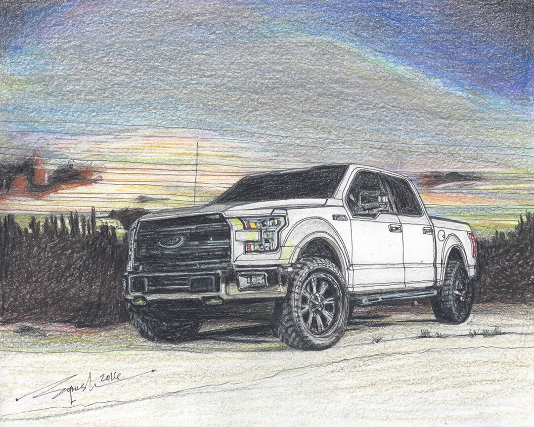237-2017 Ford F-150, by Gordon Platto Limited Edition Run of 50 8x10 ...