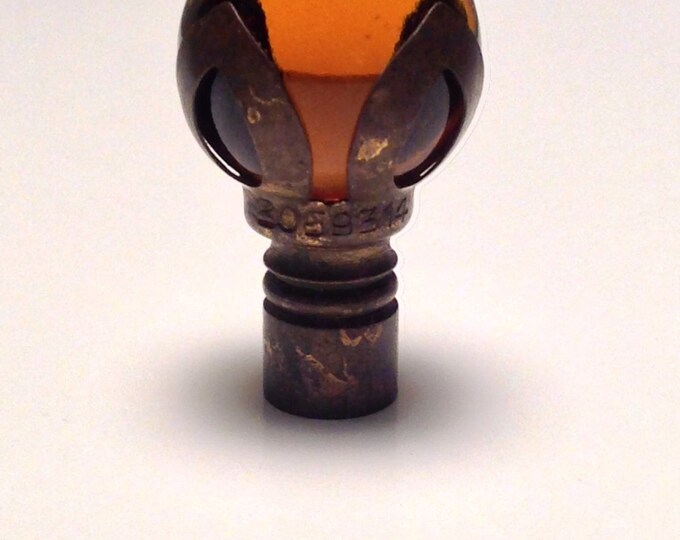 1930's Art Deco Amber Glass Finial by Paul Chilo PAT. 2059314 - Etsy