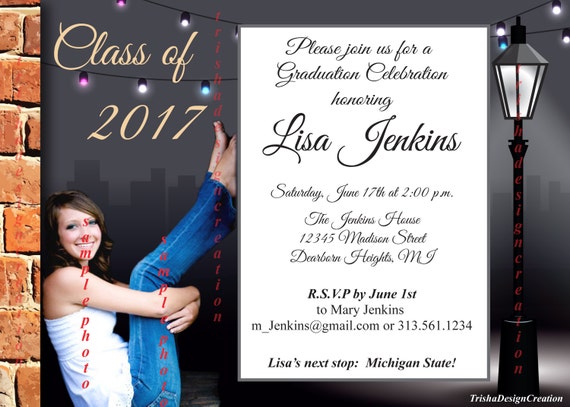 Graduation Celebration or Invitation each WITH | Etsy