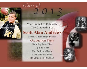 Theater Theme Graduation printable Invitation - Etsy
