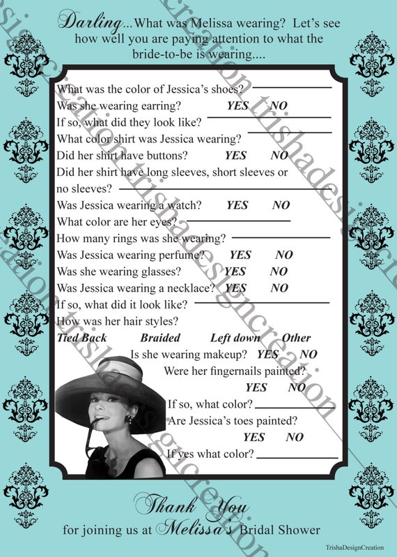 Breakfast at Tiffany's Theme printable - Etsy